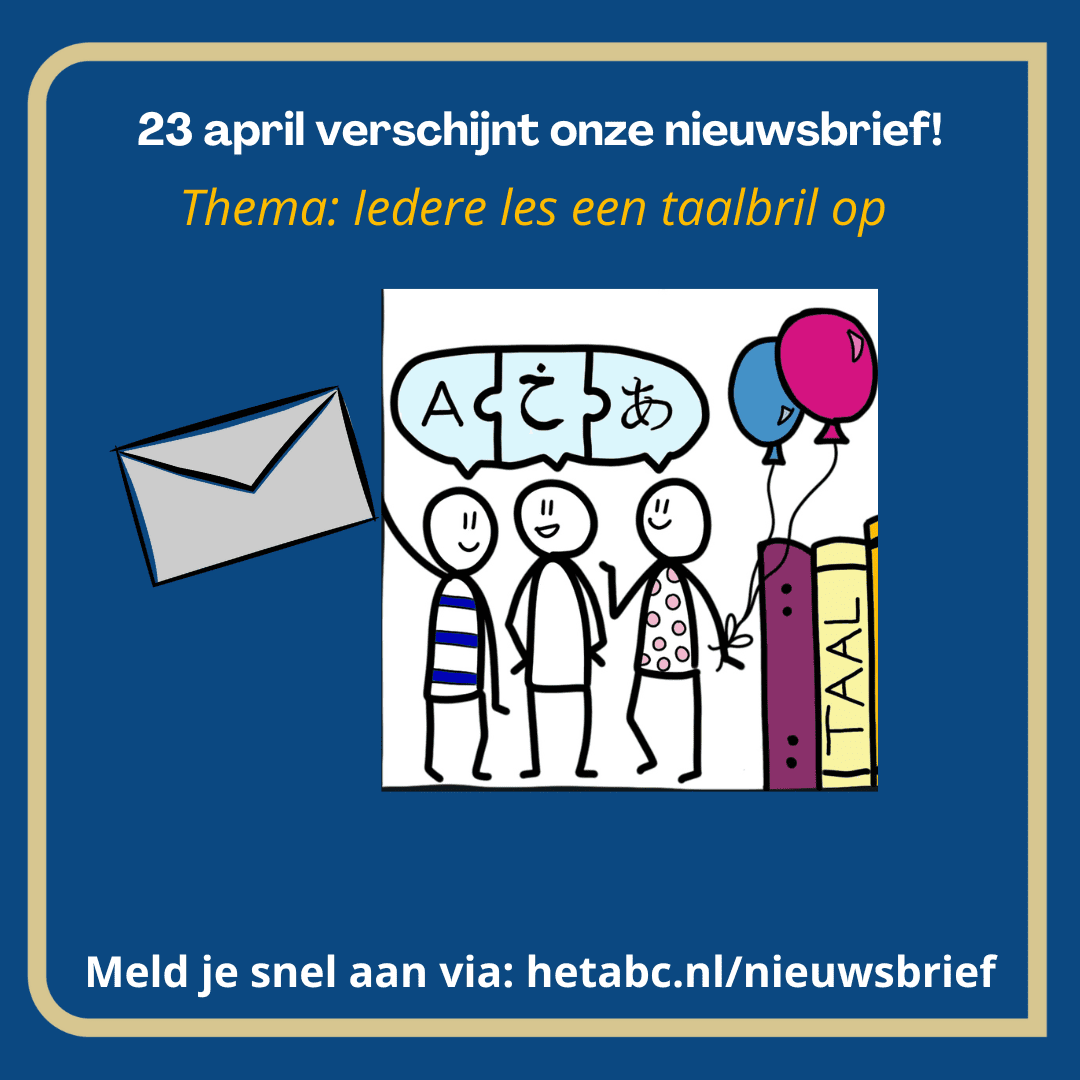Thema nieuwsbrief: Taal - Het ABC